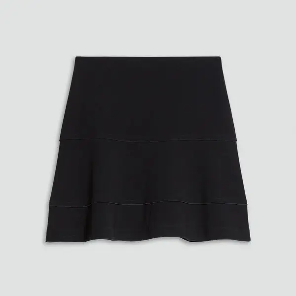 Theory Tiered Flare Mini Skirt