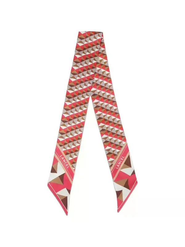 LANCEL Geometric-print Hairband - Red