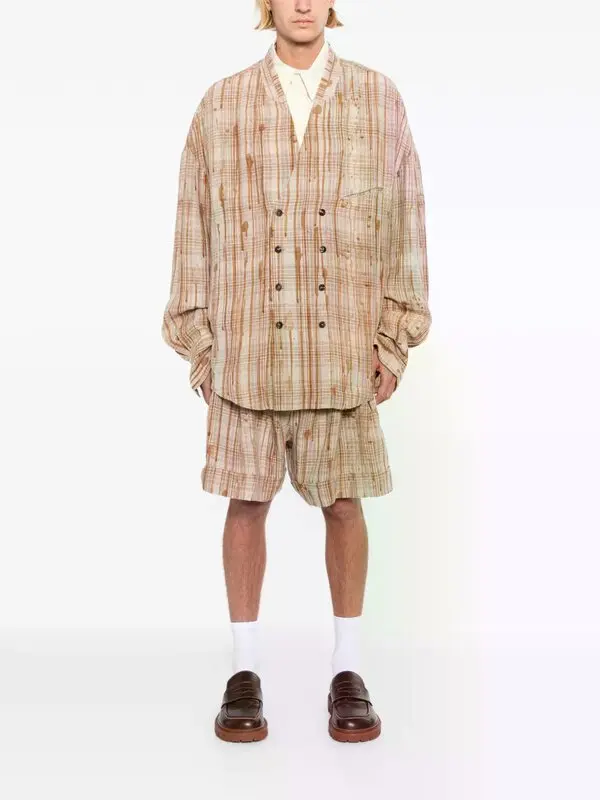 ZIGGY CHEN Plaid Shorts