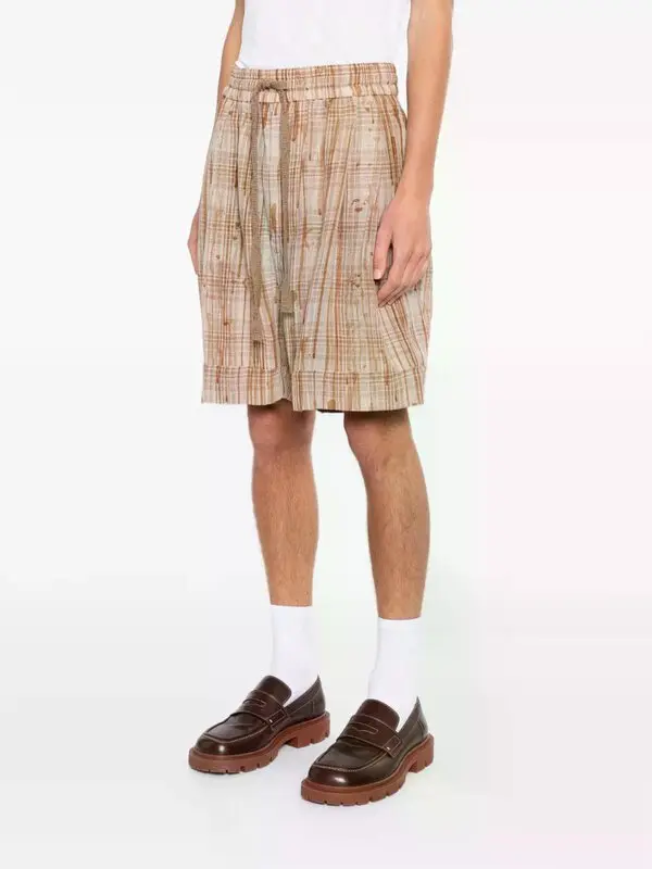 ZIGGY CHEN Plaid Shorts