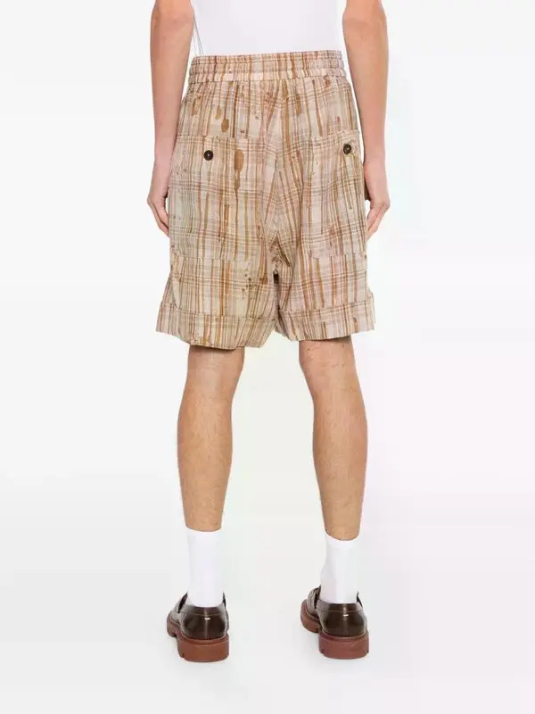 ZIGGY CHEN Plaid Shorts