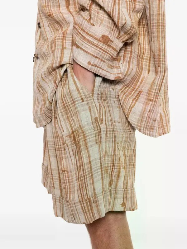 ZIGGY CHEN Plaid Shorts