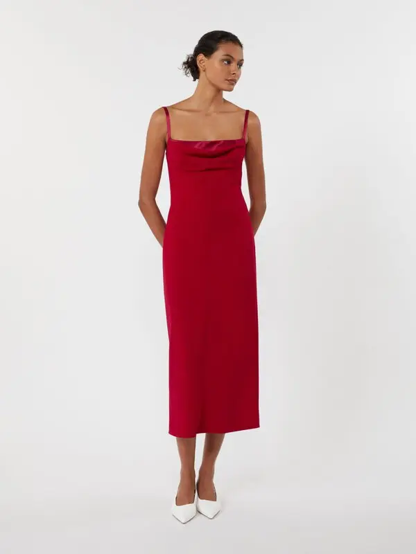 Max Mara Cady Midi Dress - Geranium