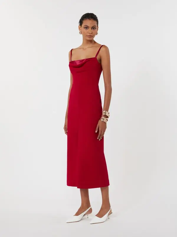 Max Mara Cady Midi Dress - Geranium