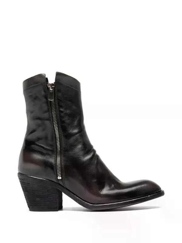 Officine Creative Sydney Zip Up Ankle Boots