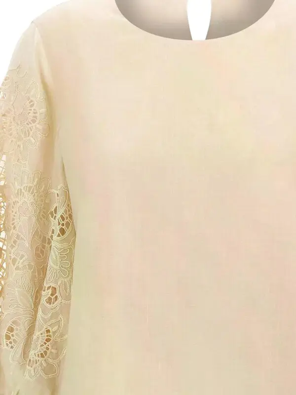 Max Mara Macramé Sleeve Blouse