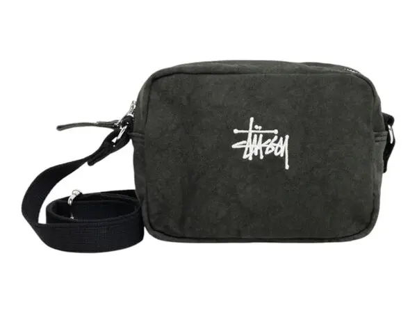 StÜssy Canvas Pouch - Washed Black