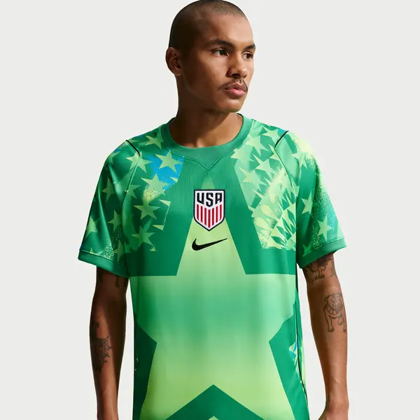 Nike Usmnt 2026 Stadium Goalkeeper Dri-fit Soccer Replica Short-sleeve Jersey - Green