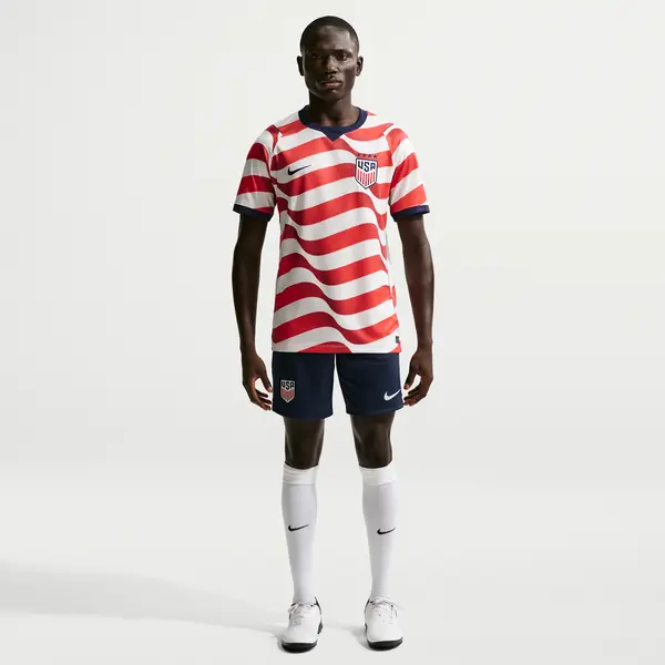 Nike Usmnt 2026 Stadium Home Dri-fit Soccer Replica Shorts - Blue
