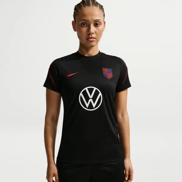 Nike Usmnt Strike Dri-fit Short-sleeve Top - Black