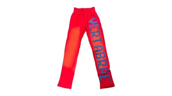 VERTABRAE C7 Sweatpant - Red/navy Blue