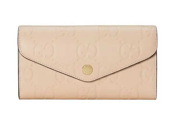 Gucci Gg Leather Wallet - Light Beige