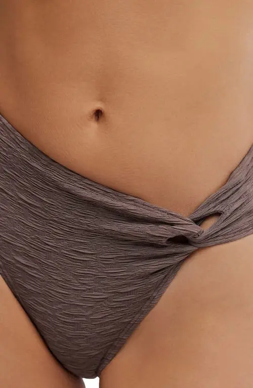 FREE-EST BY FREE PEOPLE Tess Knotted High-waist Bikini Bottom - Reef