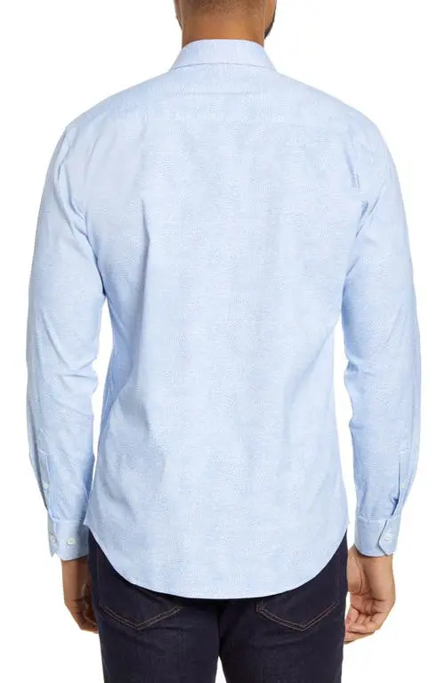 Bugatchi Shaped Fit Button-up Performance Shirt