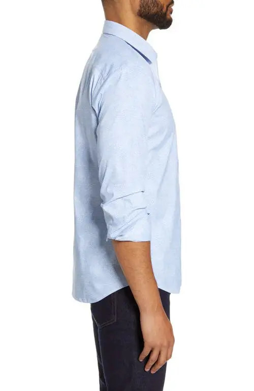 Bugatchi Shaped Fit Button-up Performance Shirt