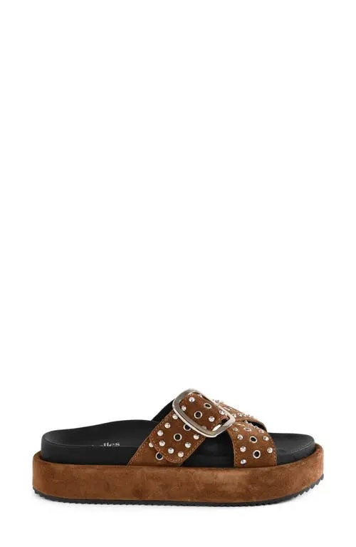 Seychelles Crushing Wave Platform Slide Sandal - Tan