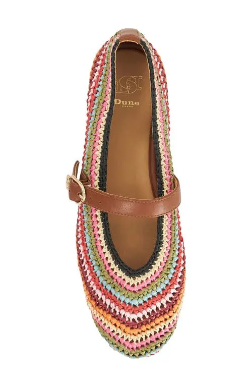Dune London Haloha Mary Jane Flat - Pink Multi