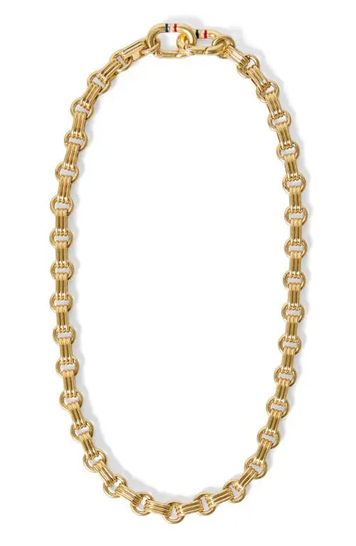 Clare V. Le Story Chain Necklace - Vintage Gold