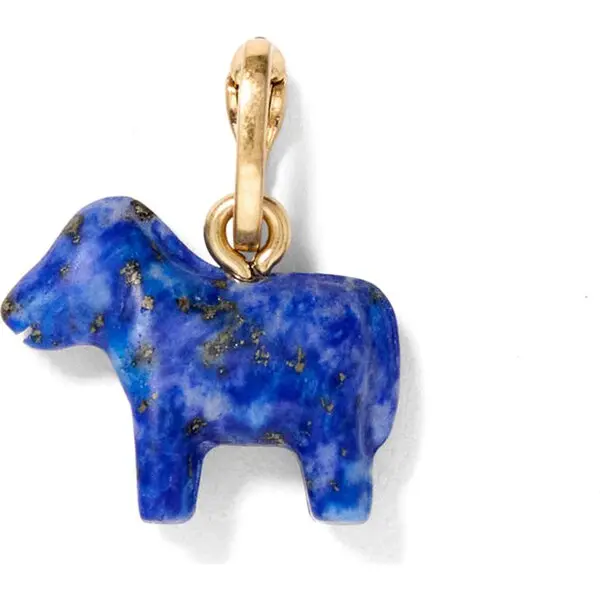 Clare V. Le Stone Cheval Charm - Lapis