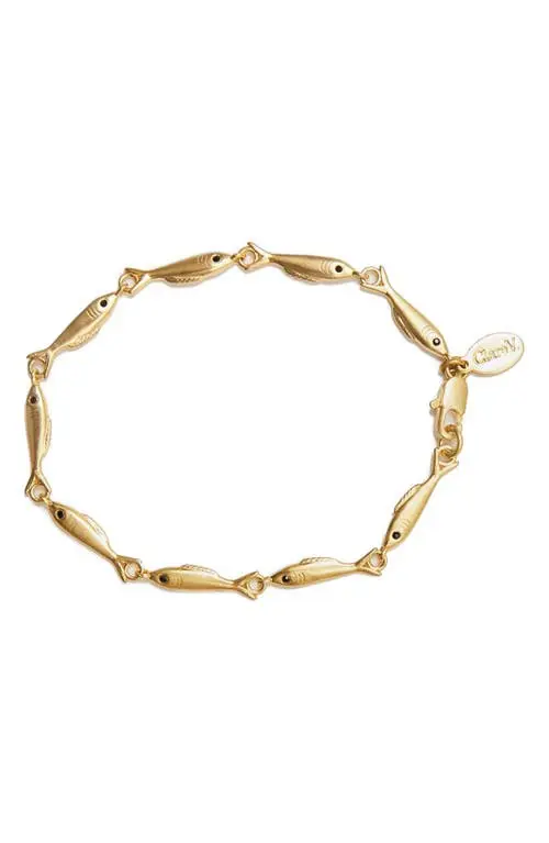Clare V. Sardine Link Bracelet - Vgold