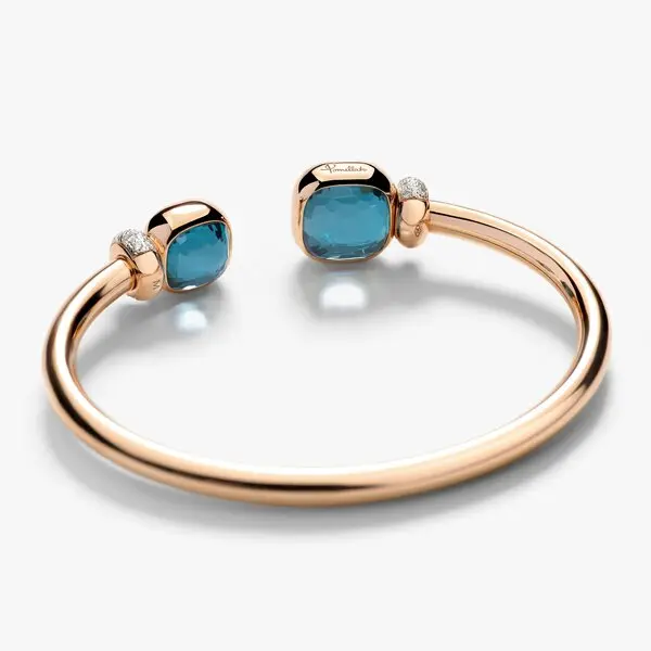 Pomellato Nudo London Topaz And Diamond Cuff Bracelet