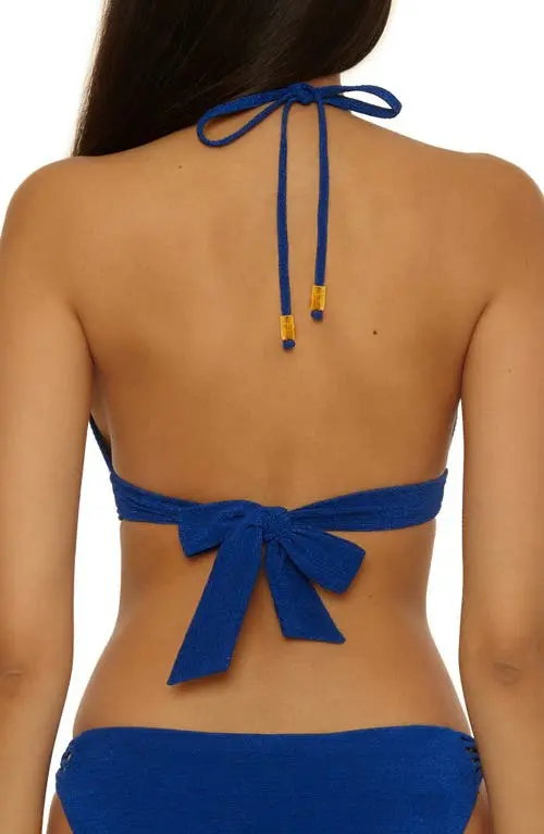 Trina Turk Crete Crepe Halter Swim Top