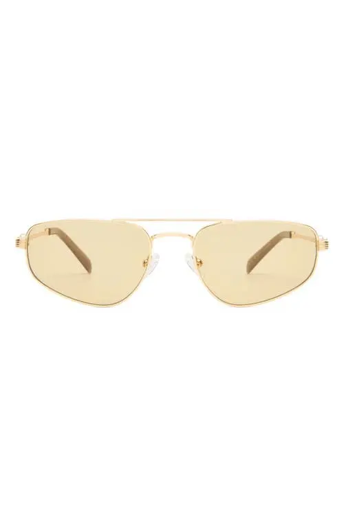 LUV LOU The Harvey 58mm Cat Eye Sunglasses - Gold