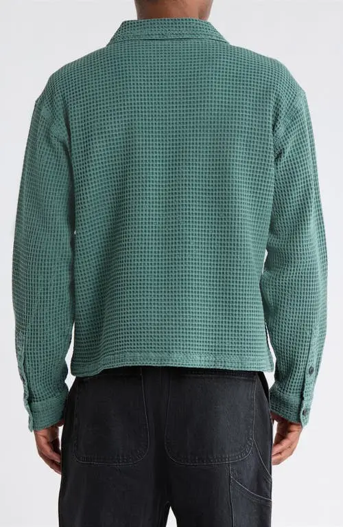 BRAIN DEAD Waffle Button-up Shirt