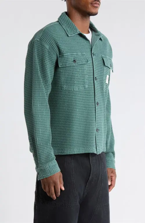 BRAIN DEAD Waffle Button-up Shirt
