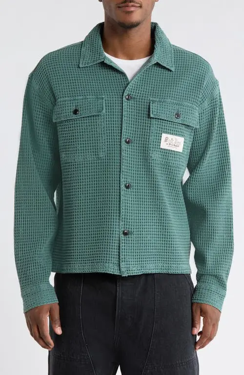 BRAIN DEAD Waffle Button-up Shirt