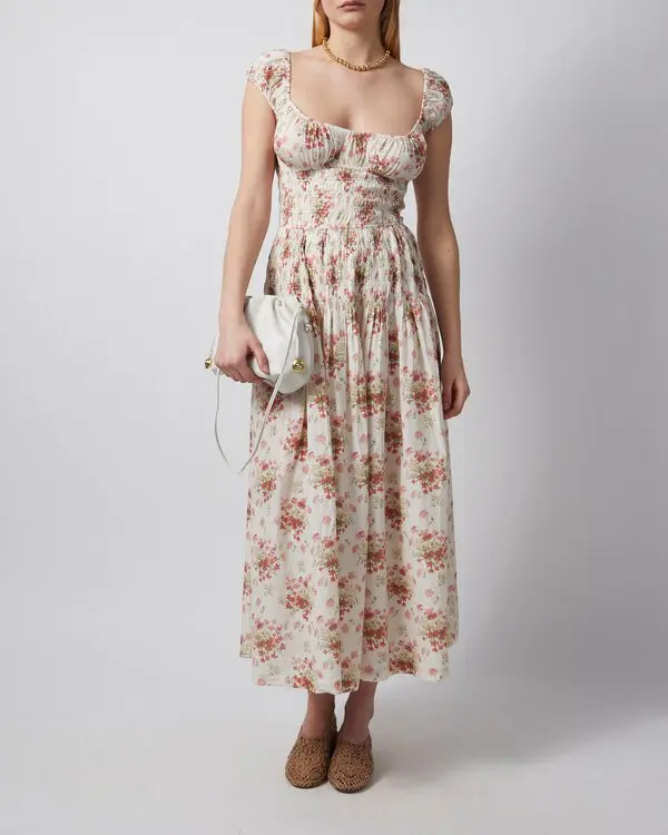 DÔEN Quinette Midi Dress - Ivory