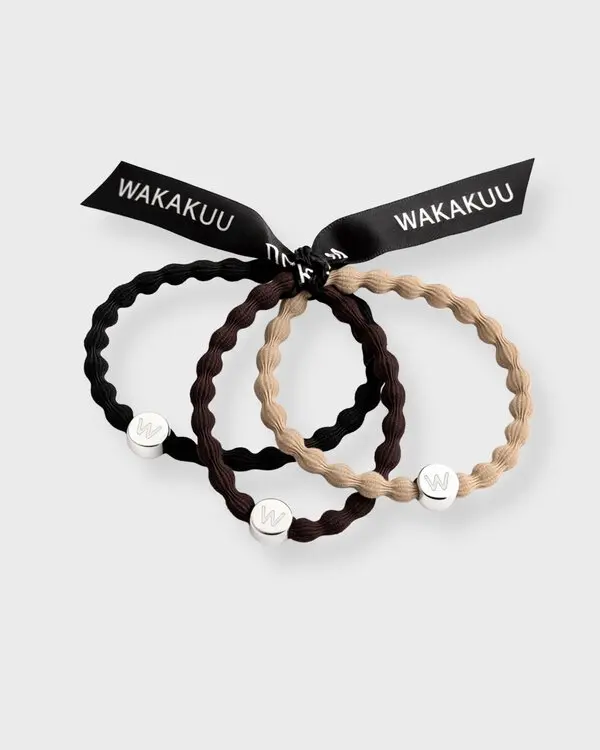 WAKAKUU Hair Ties 3-pack - Multicolor