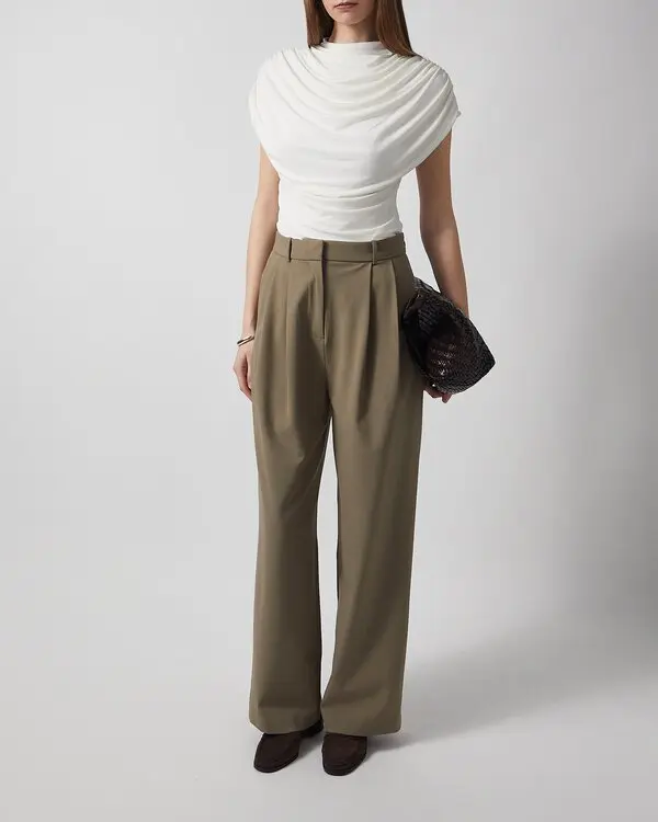 VIVEH Raza Sleeveless Draped Jersey Top