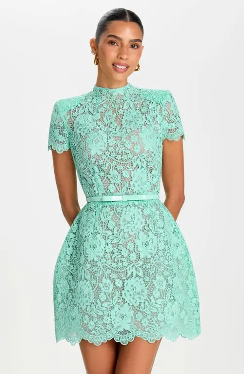 NADINE MERABI Milly Lace Mini Dress