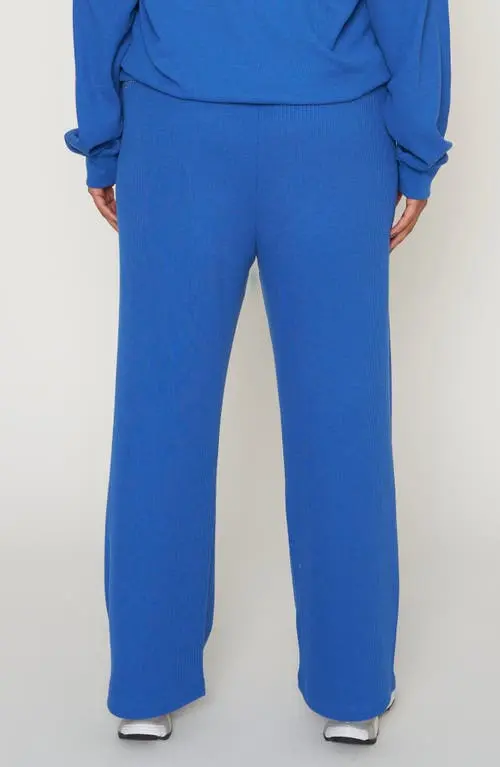 THE MAYFAIR GROUP Waffle Knit Wide Leg Sweatpants