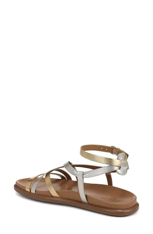 Naturalizer Fame Ankle Strap Sandals - Metallic Multi