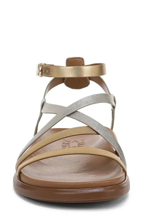 Naturalizer Fame Ankle Strap Sandals - Metallic Multi