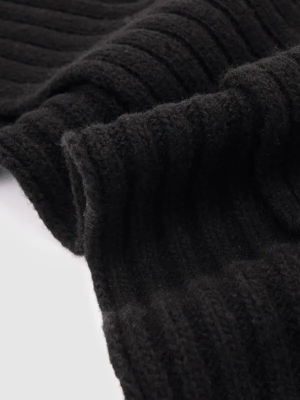 REISS Swinly Wool-blend Chunky-rib Scarf