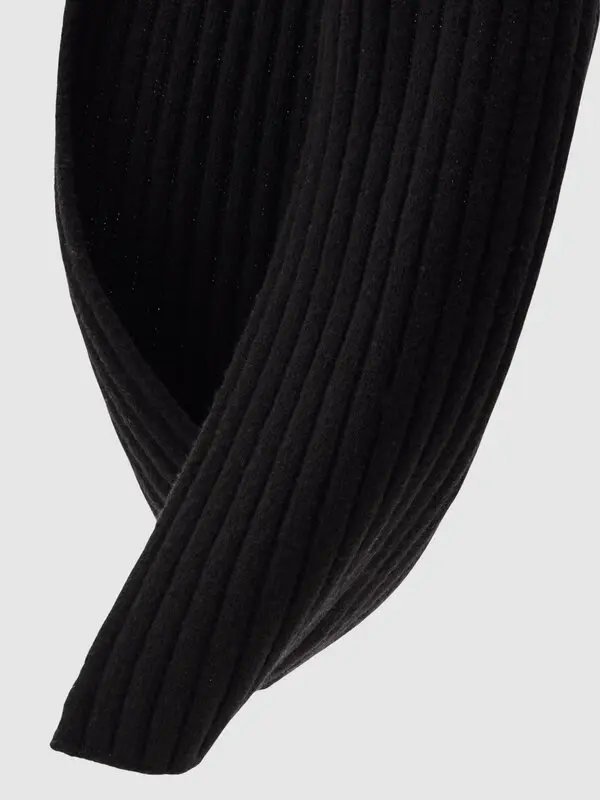 REISS Swinly Wool-blend Chunky-rib Scarf