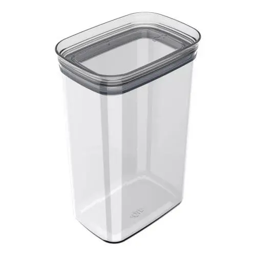 OU Airtight Stackable Food Storage Container With Leak Proof Lid - Clear