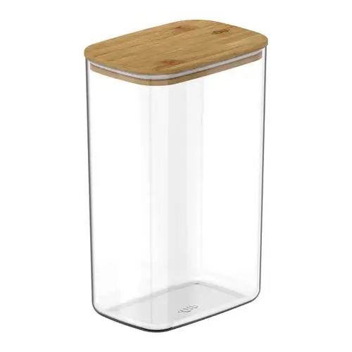 OU Stackable Airtight Food Storage Container With Wood Lid