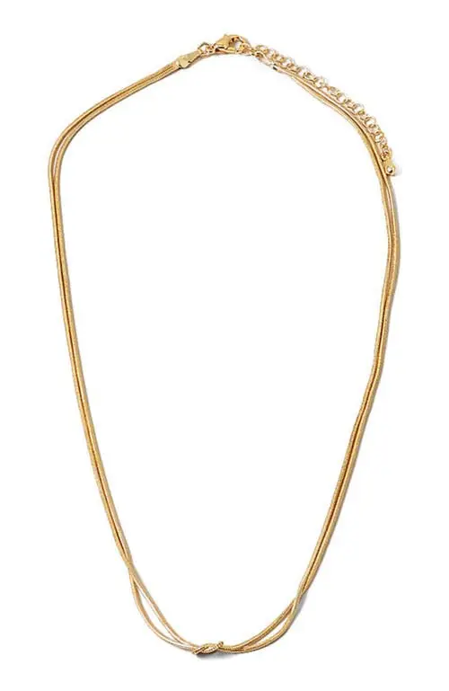 ERIN MCDERMOTT JEWELRY Double-strand Love Knot Chain Necklace - Gold