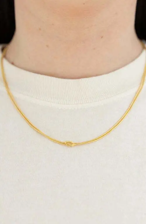 ERIN MCDERMOTT JEWELRY Double-strand Love Knot Chain Necklace