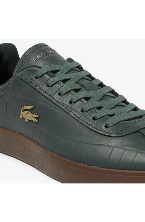 Lacoste Baseshot Croc Debossed Low Top Sneaker