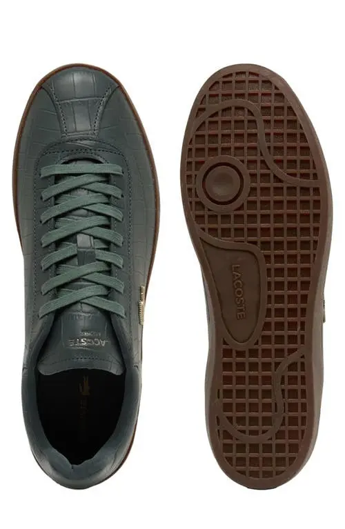 Lacoste Baseshot Croc Debossed Low Top Sneaker