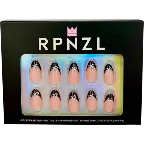RPNZL Press On Nail Kit - Black Tie