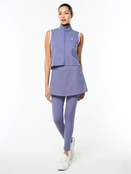 SERGIO TACCHINI Milana Cropped Zip Vest - Heron