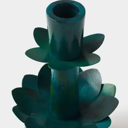 MELA ARTISANS Lotus Bloom Tapered Candleholders