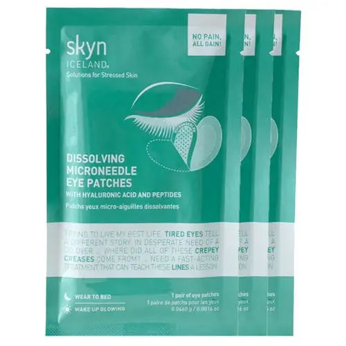 SKYN ICELAND Dissolving Microneedle Eye Patches 3-pack - Regular