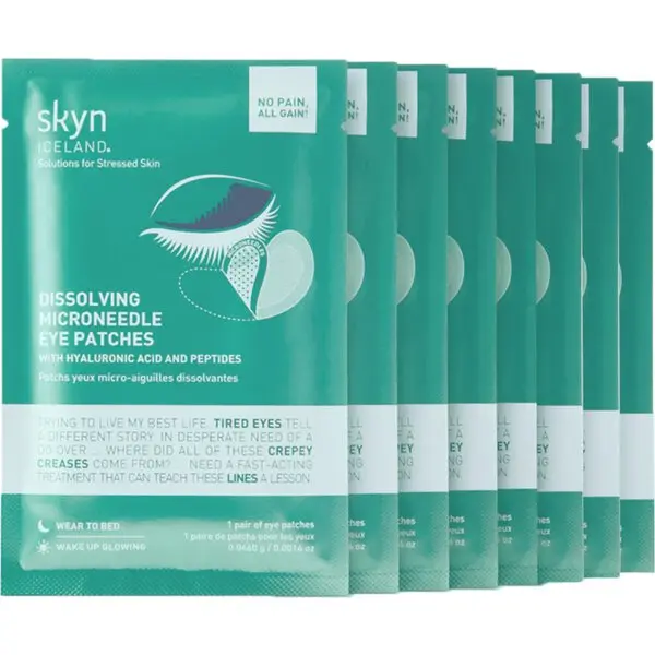 SKYN ICELAND Dissolving Microneedle Eye Patches 8-pack - Regular